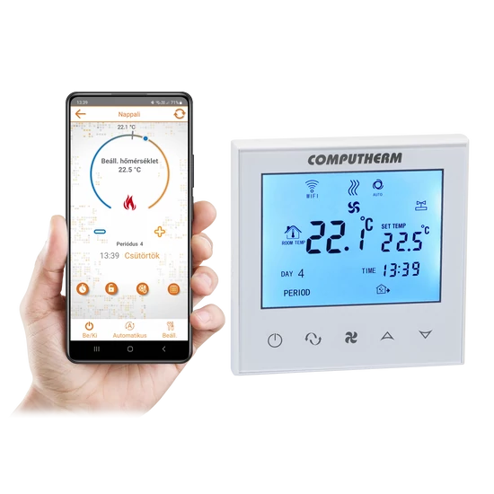 Computherm E280FC WiFi FanCoil termosztát - Czinege Webáruház